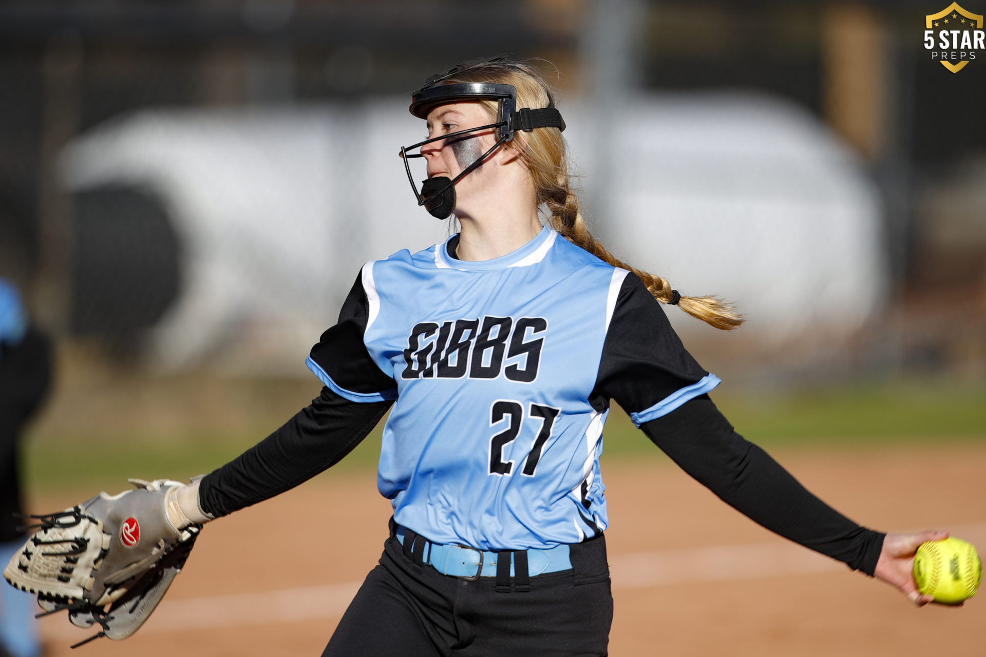 Freshman pitcher Lacey Keck gives Gibbs Softball a serious 1-2 pitching ...