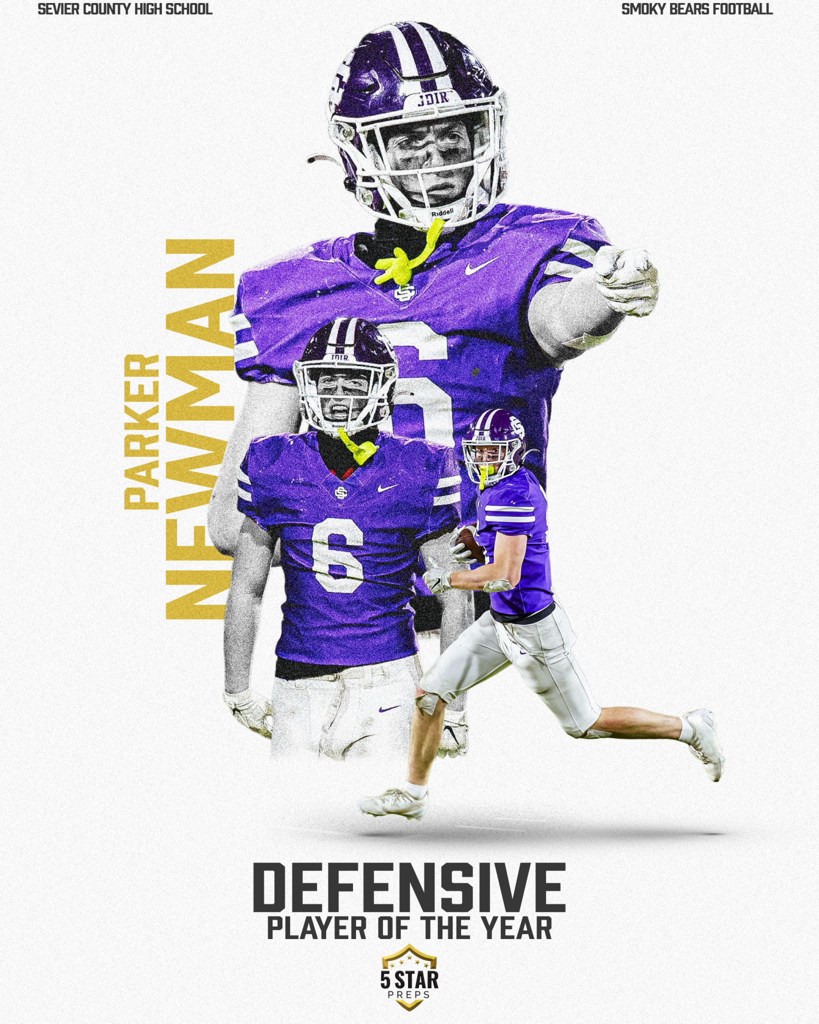 5STAR PREPS 2025 DEFENSIVE PLAYER OF THE YEAR: Parker Newman, Sevier ...
