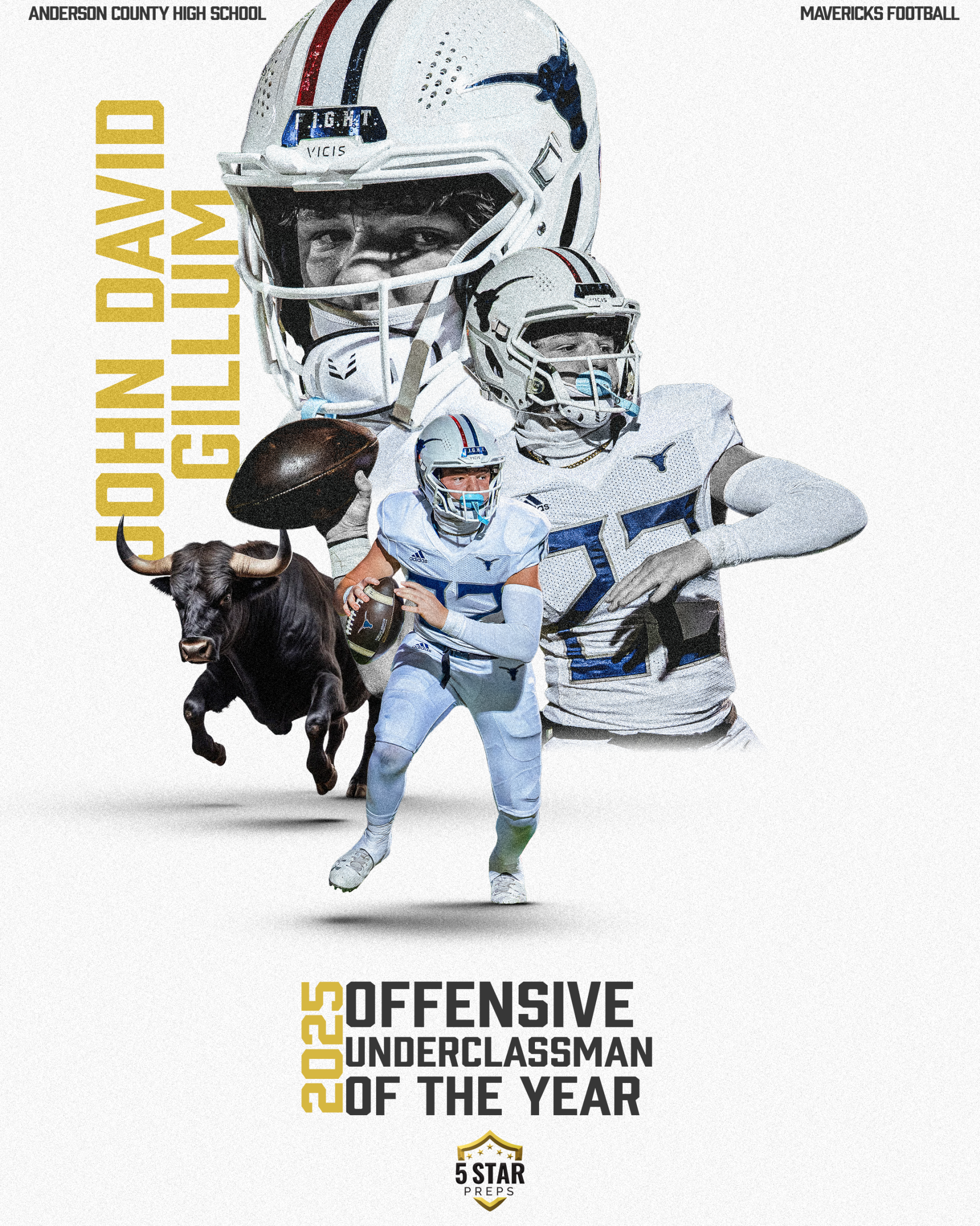 5STAR PREPS 2025 OFFENSIVE UNDERCLASSMAN OF THE YEAR: J.D. Gillum ...